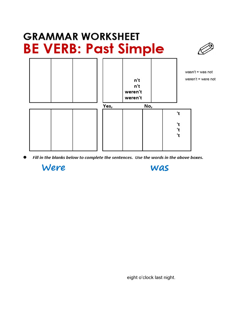 Atg Worksheet Beverbpast2 | PDF | Linguistics | Grammar