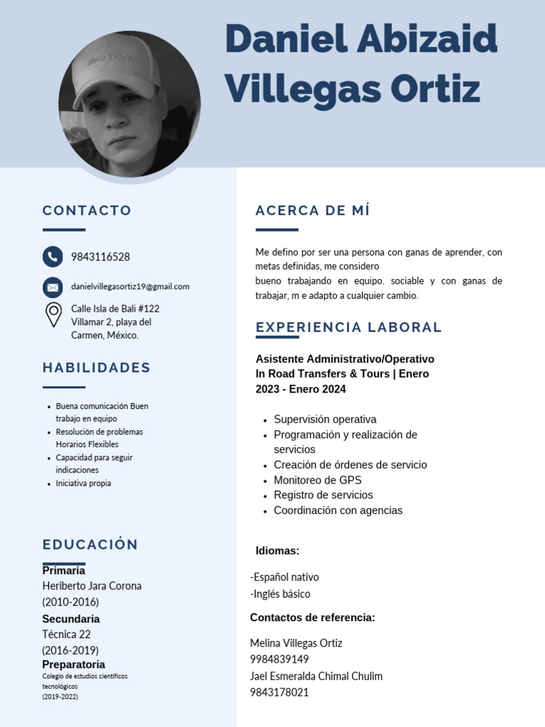 Curriculum Daniel Villegas (1) | PDF