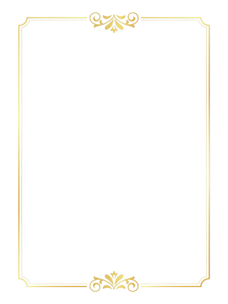 Golden Page Border Template | PDF