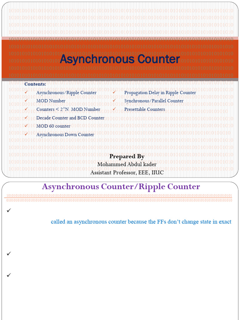 asynchronous-counter | PDF | Electronics | Digital Technology