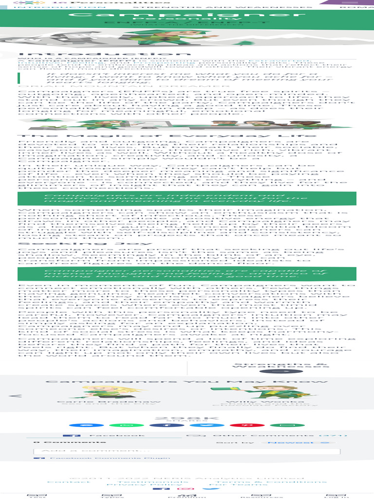 Introduction Campaigner (ENFP) Personality 16personalities | PDF
