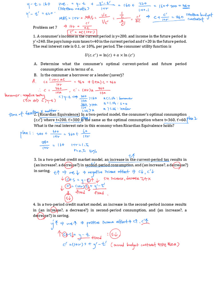Problem set 7 (2024) | PDF