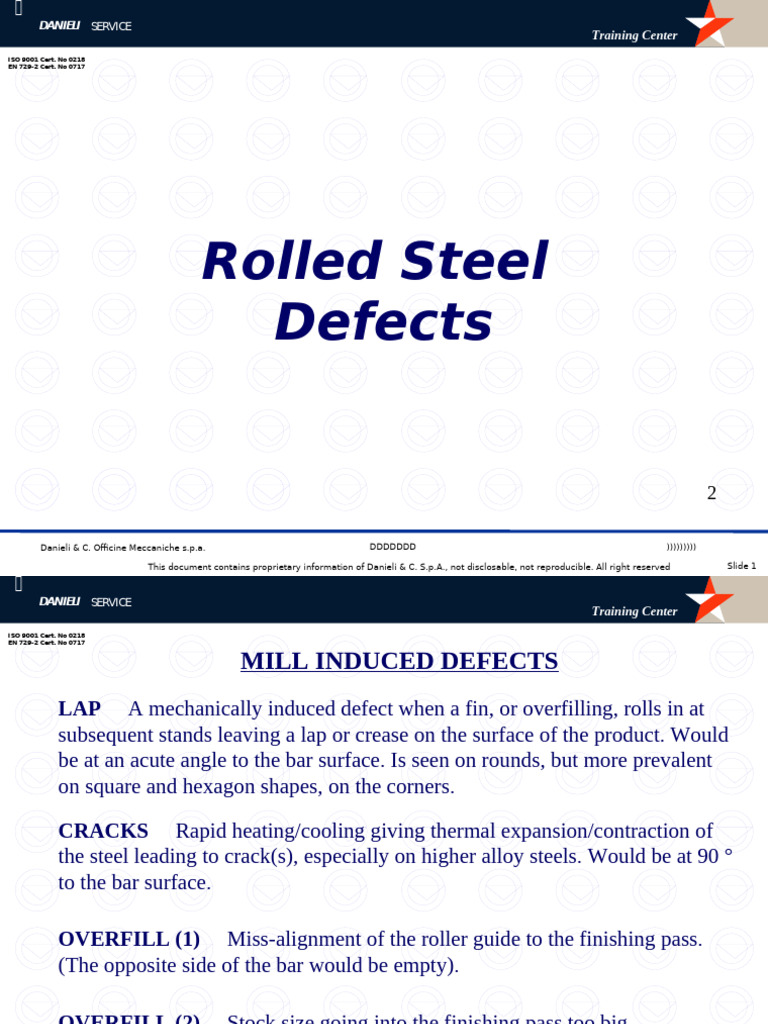 06 Rolled in Defects | PDF | Steel | Thermal Expansion
