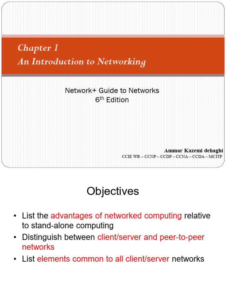 Chapter01-An Introduction To Networking | PDF | Computer Network ...