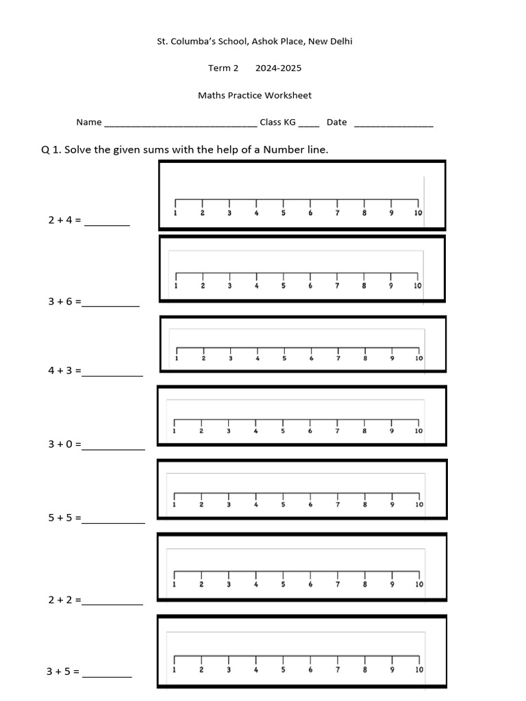 Math Practice Worksheet (24-25) | PDF