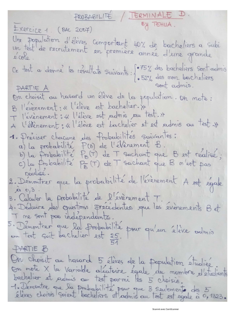 Fiche de Proba by Tehua 2022-2023 | PDF