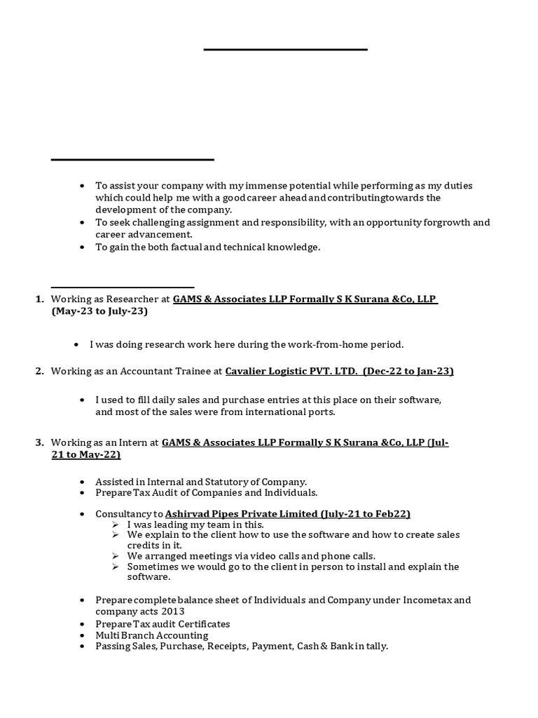 Nomika Curriculum Vitae | PDF