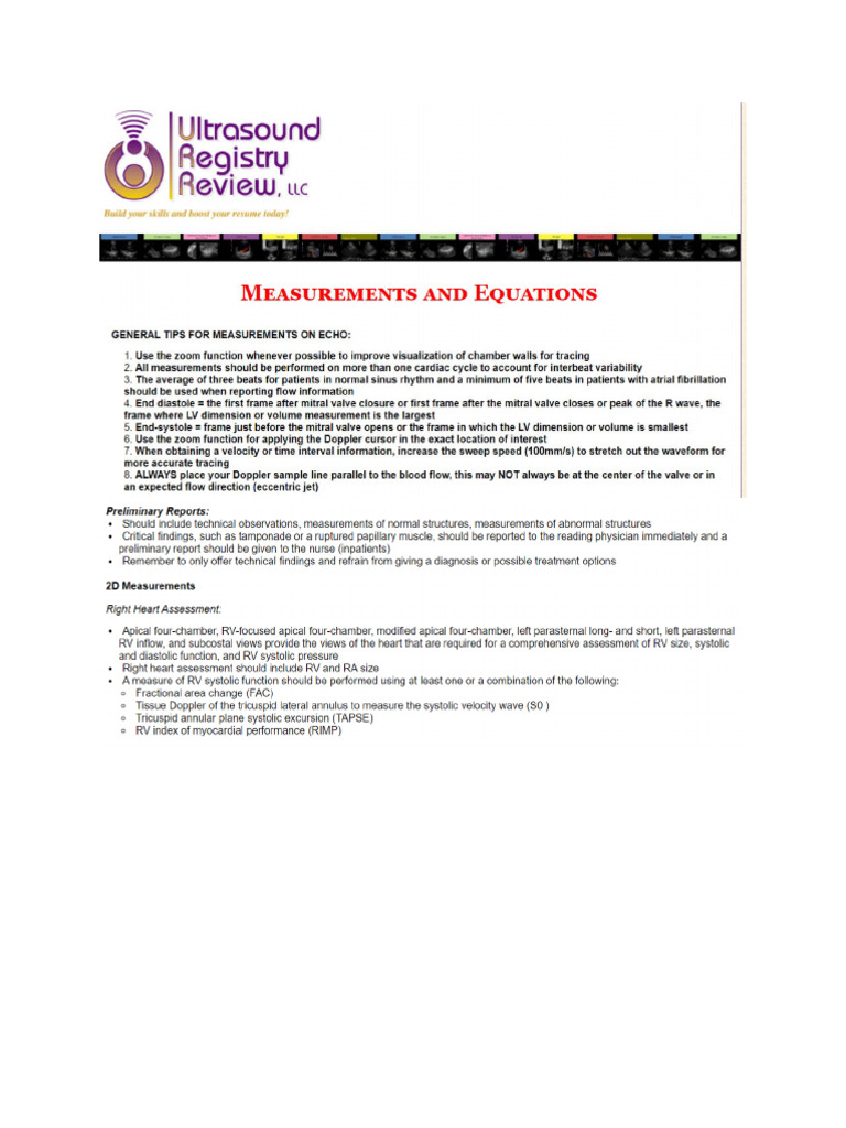 USRR measurements and equations | PDF