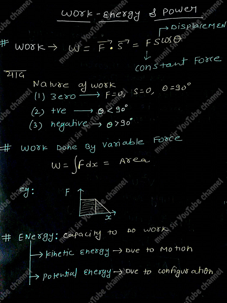 Work Energy and Power - Invert | PDF