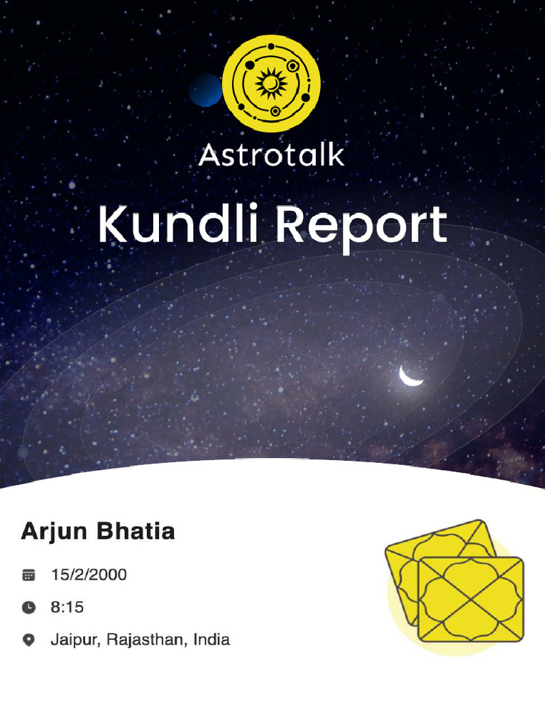 ARJUN BHATIA-kundali-report | PDF