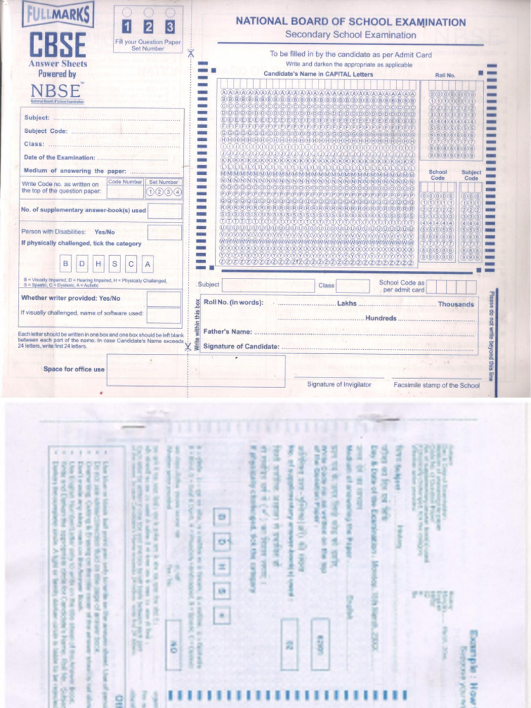 Full Marks Answer Sheets | PDF
