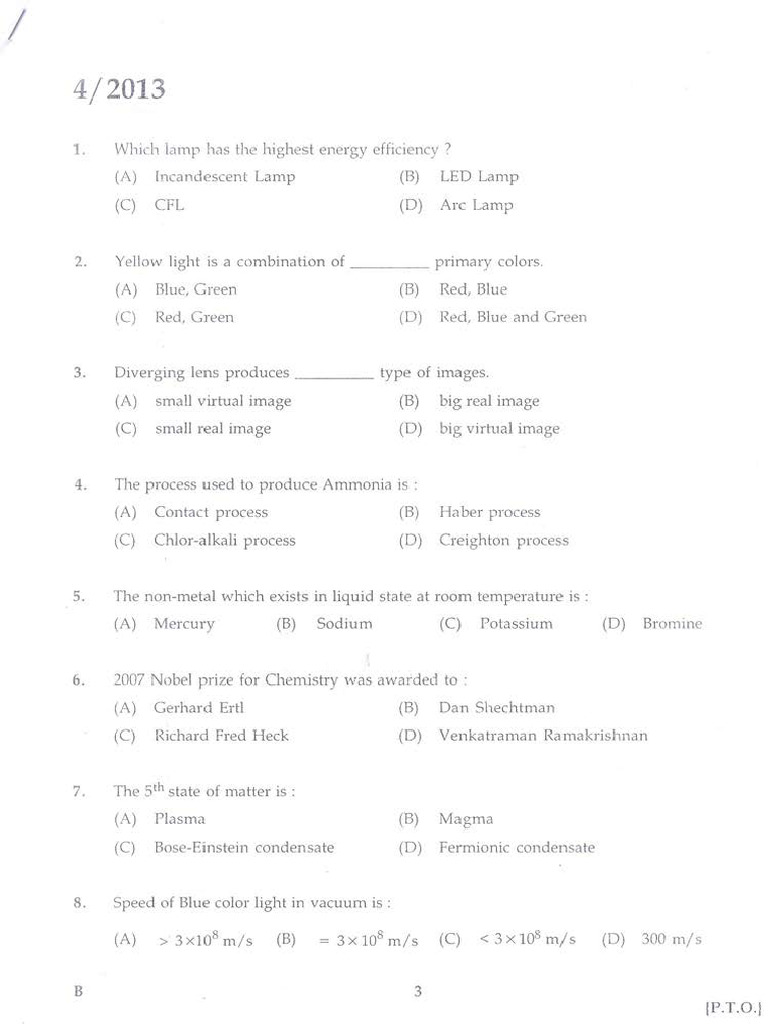 EPFO Previous Year Question Paper 2013 | PDF