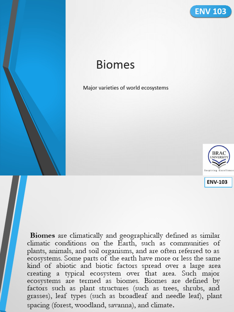 L9. BIOMES PPT | PDF | Forests | Tropics