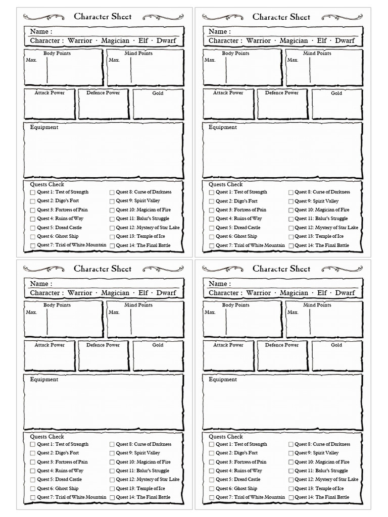 HQ Japanese Character Sheet in English v1.0 by HispaZargon (PRINT ...