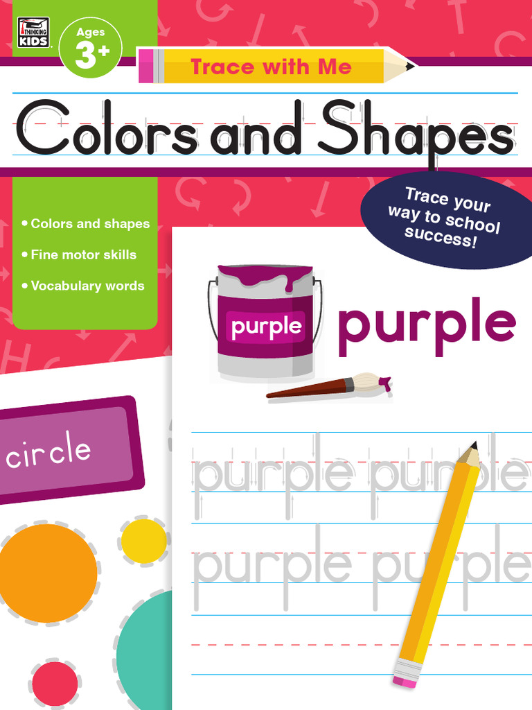 Trace With Me Colors and Shapes P by Thinking Kids Carson Dellosa | PDF ...
