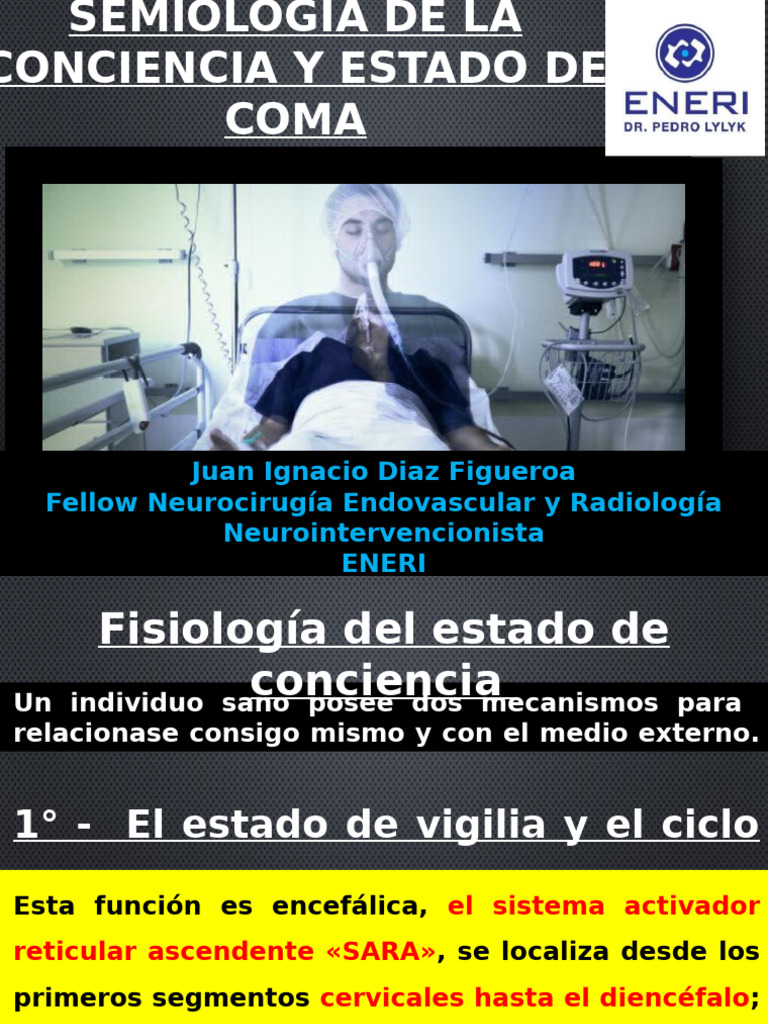 Semiologia de la conciencia y estado de coma | PDF | Cerebro | Conciencia