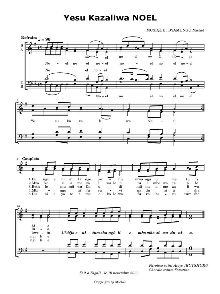Yesu Kazaliwa NOEL 121112 | PDF