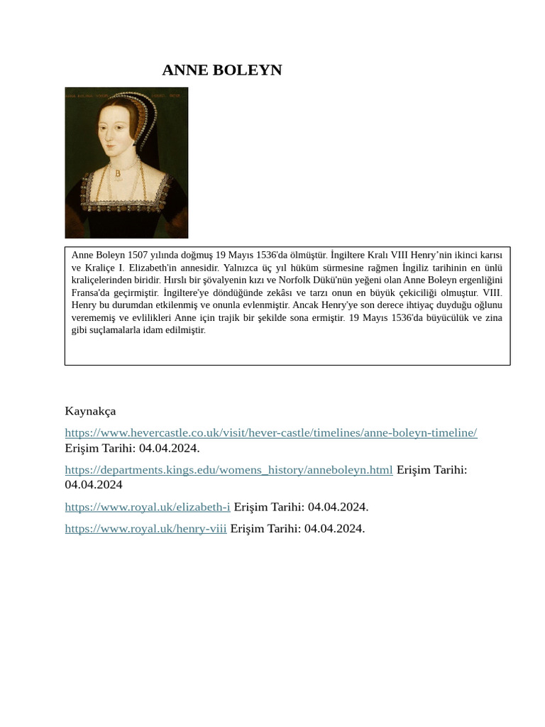 Anne Boleyn | PDF