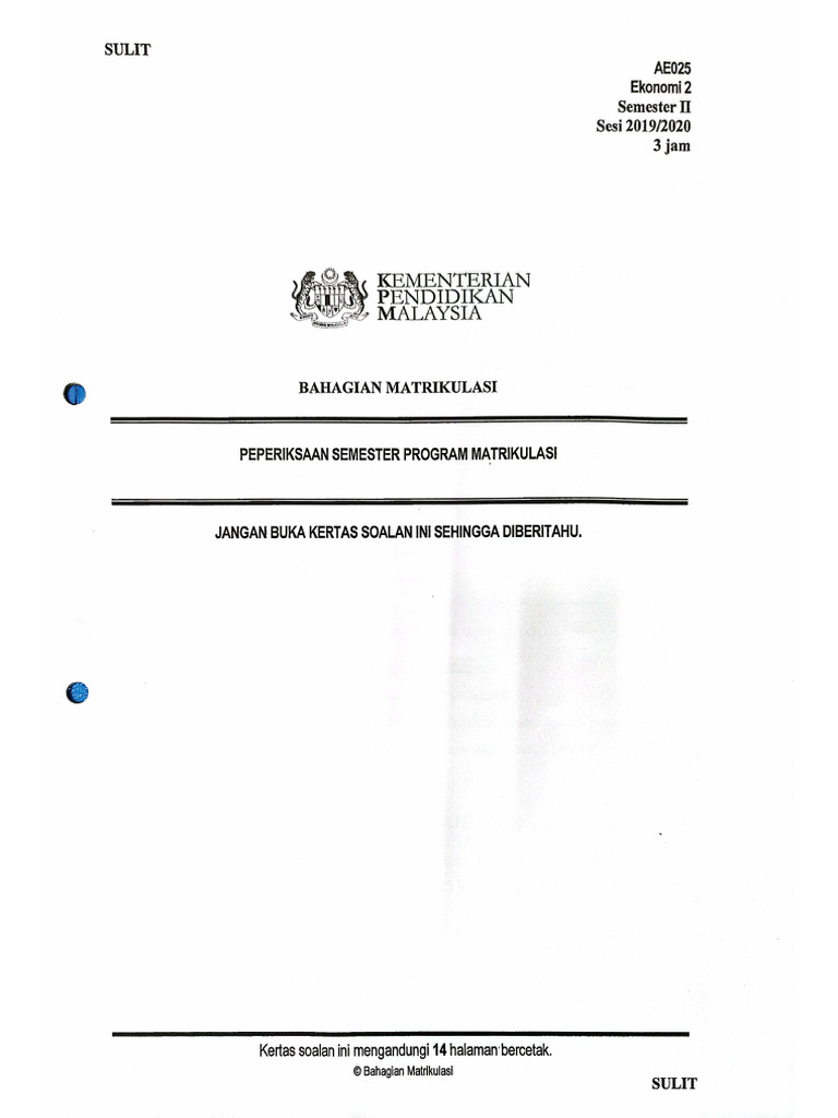 PSPM 2 Sesi 2019 - 2020 | PDF