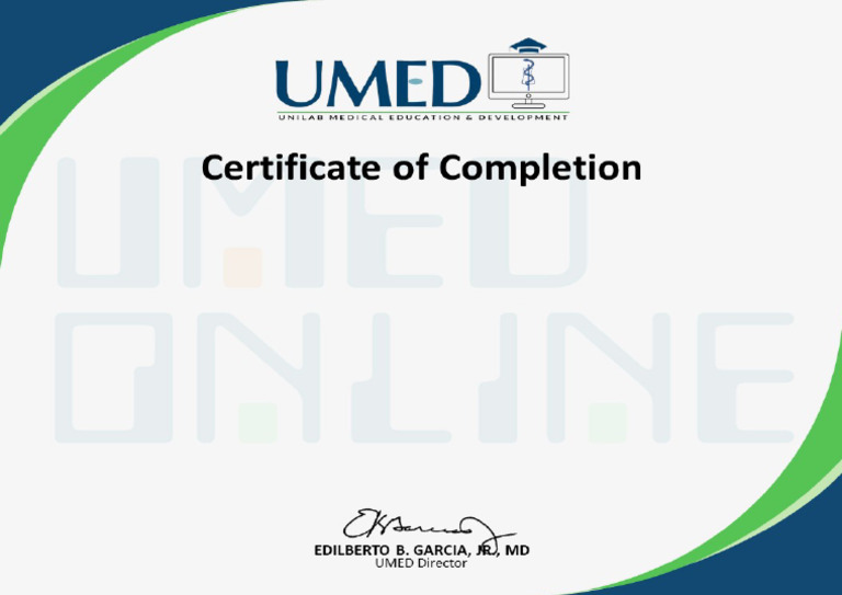 Medication Adherence Course Certificate | PDF