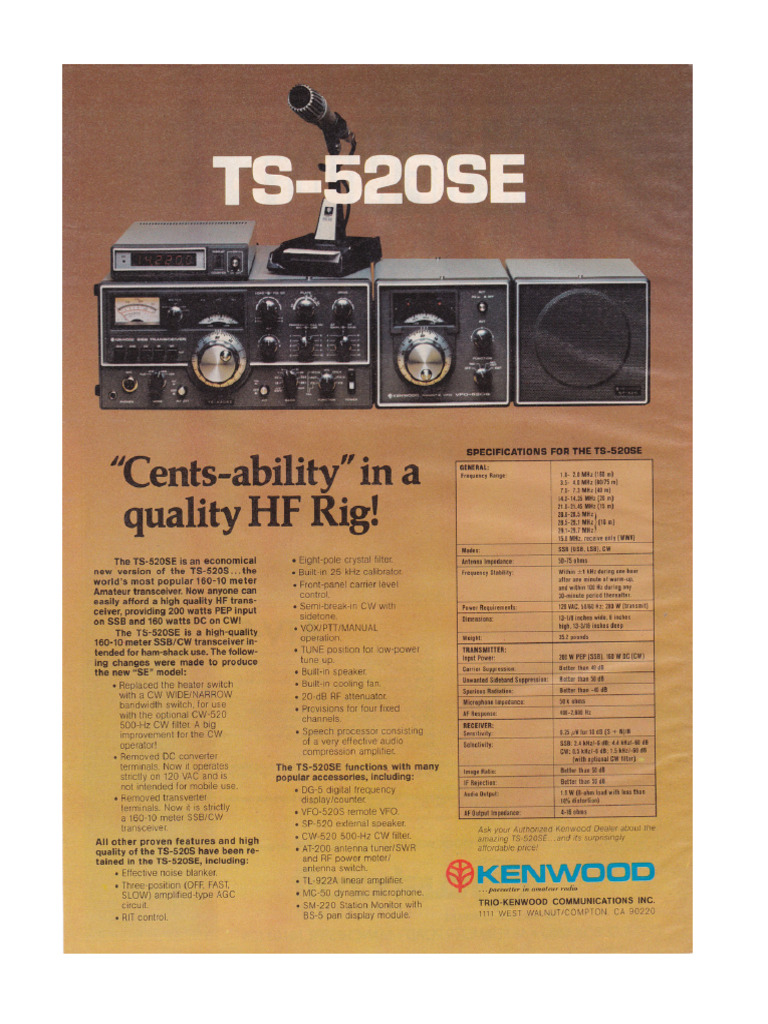 TS 520se Flyer | PDF