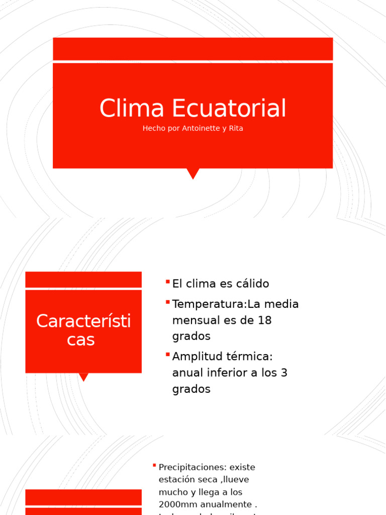 CLIMA ECUATORIAL | PDF