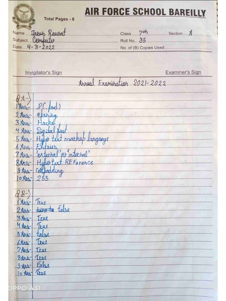 Tarun Rawat 7A Computer | PDF