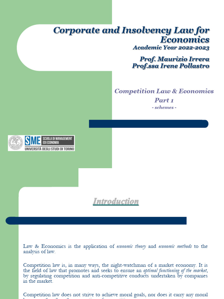 02 - Law Economics - Antitrust I | PDF | Market (Economics ...