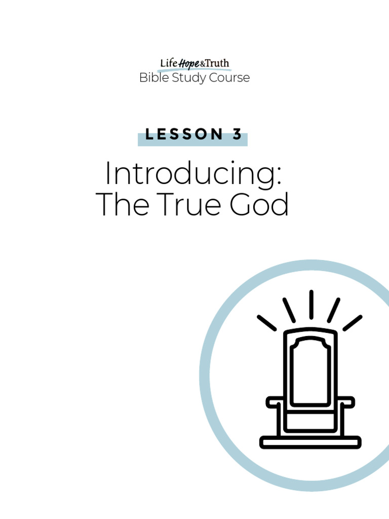 Understanding the True God | PDF | God The Father | Trinity