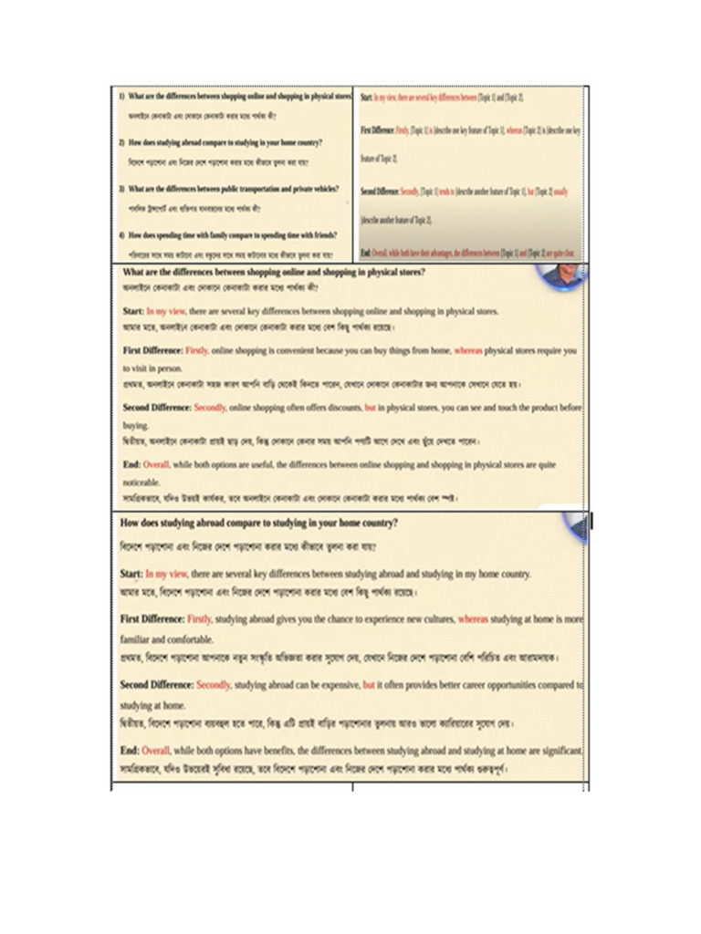Speaking Part 3 Question | PDF