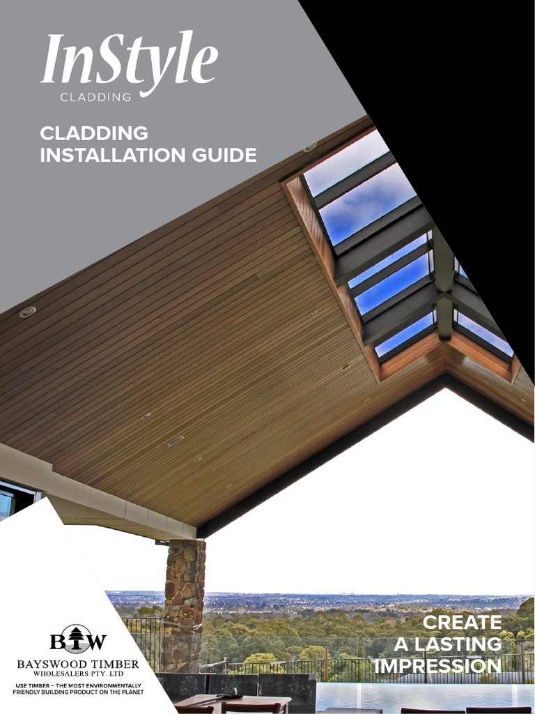 Bayswood Timber_cladding Install Guide | PDF | Lumber | Wall