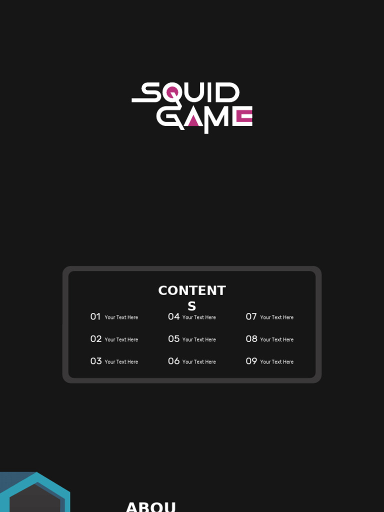 Squid Game Presentation Template | PDF