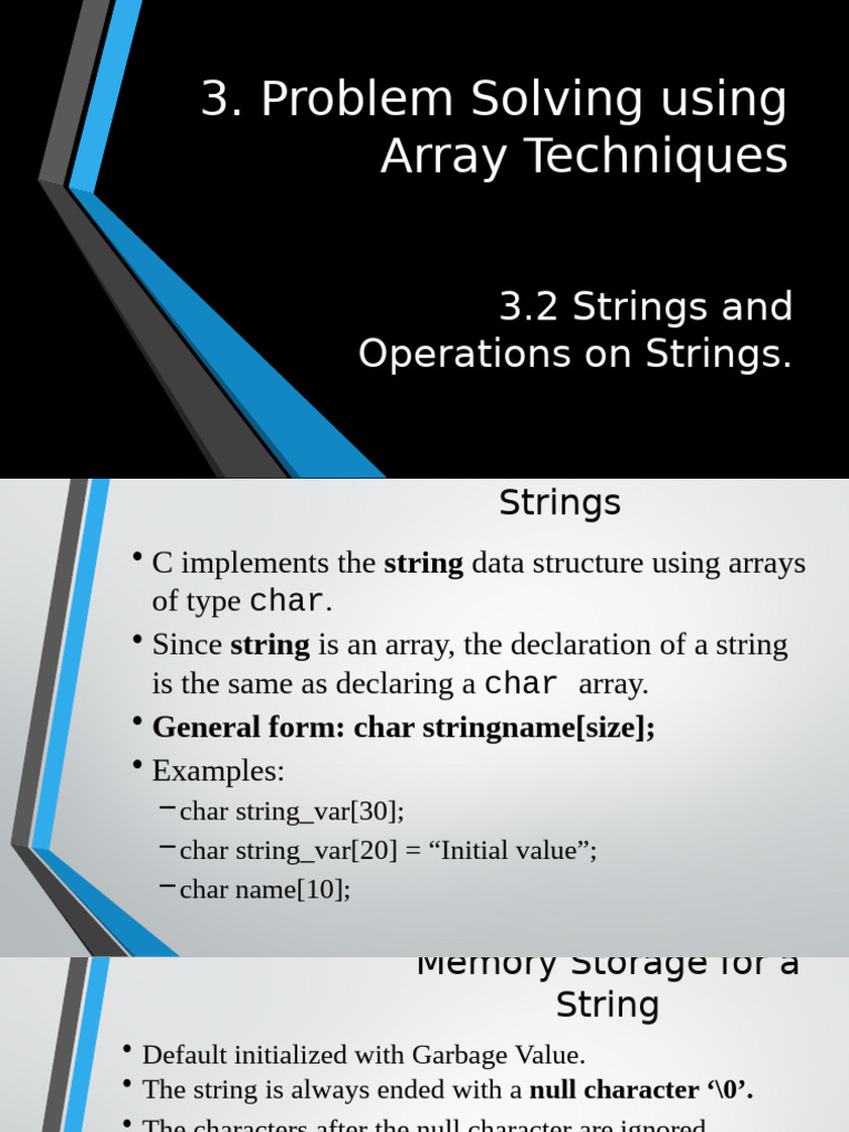 String_PPT - Copy | PDF | String (Computer Science) | Computer Programming String_PPT - Copy | PDF | String (Computer Science) | Computer Programming