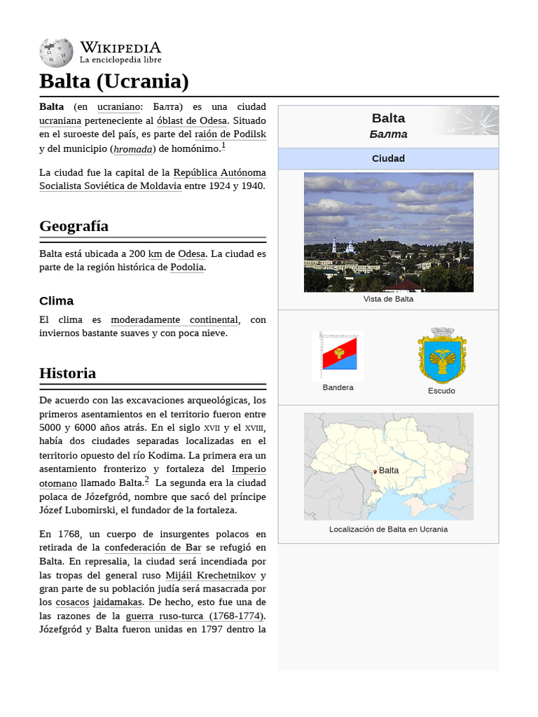 Balta (Ucrania) | PDF