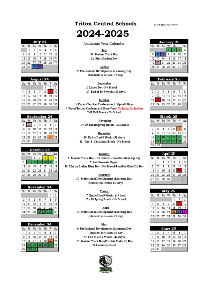 2024-2025_NWCSD_School_Calendar | PDF | Academia