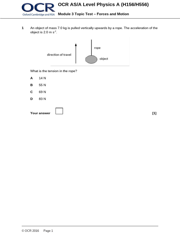 Module 3 Physics Practice Questions | PDF | Buoyancy | Force
