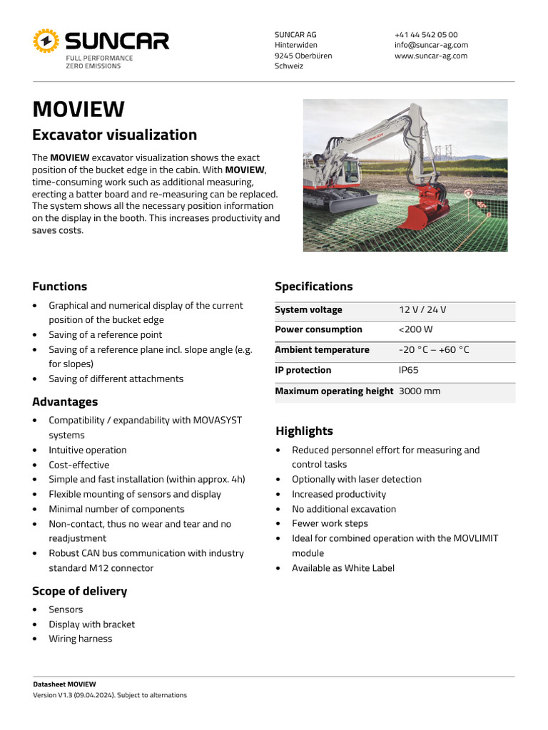 Datenblatt Moview en | PDF | Electrical Engineering