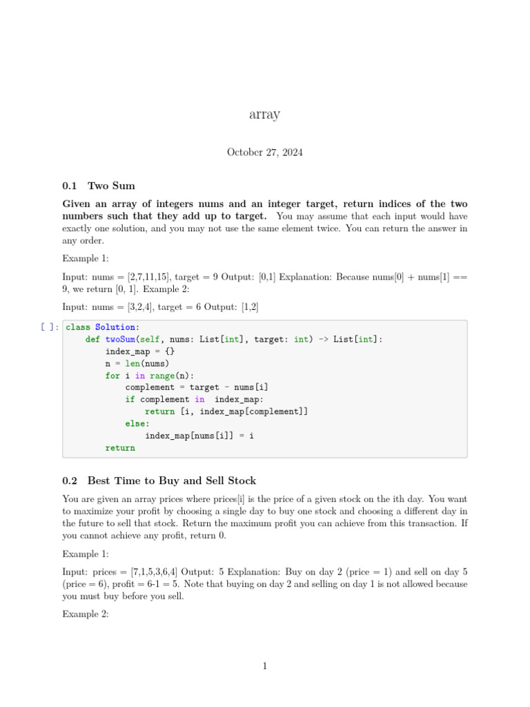 Array | PDF | Integer (Computer Science) | Stocks Array | PDF | Integer (Computer Science) | Stocks