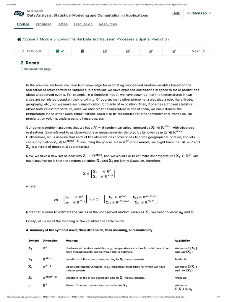 5_2-2_Spatial_Environmental_Data_Gaussian_Processes | PDF | Covariance | Variance