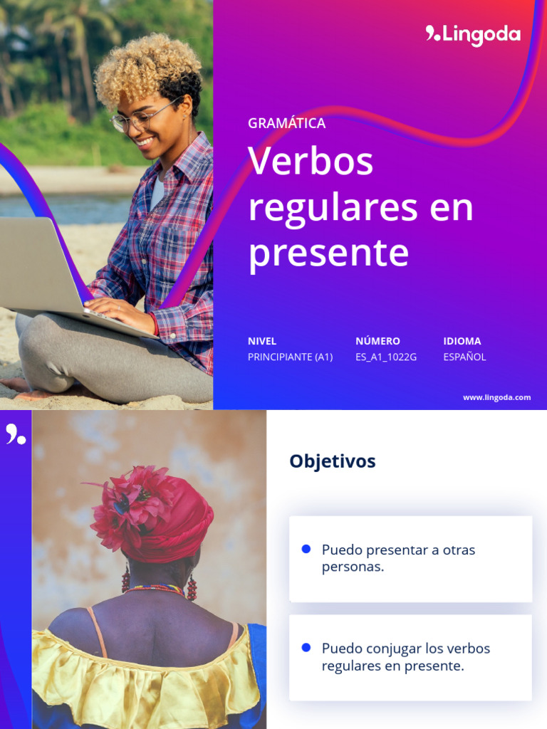 Verbos Regulares en Presente | PDF | Verbo | Lengua española