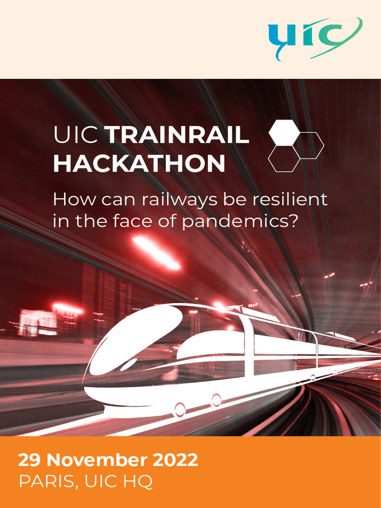 1st Trainrail Hackathon Brochure | PDF | Rail Transport | Simulation