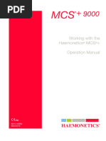 Haemonetics PCS2 - Operation Manual | PDF | Blood Donation | Blood Plasma