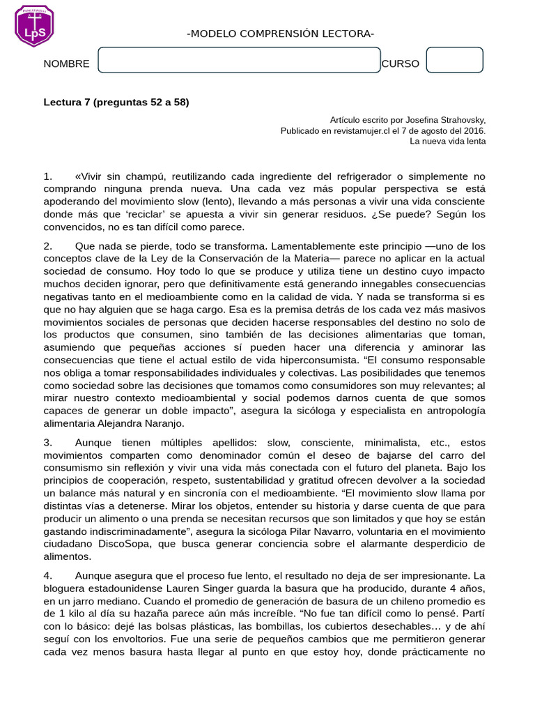 Lectura 7 | PDF | Residuos | Alimentos