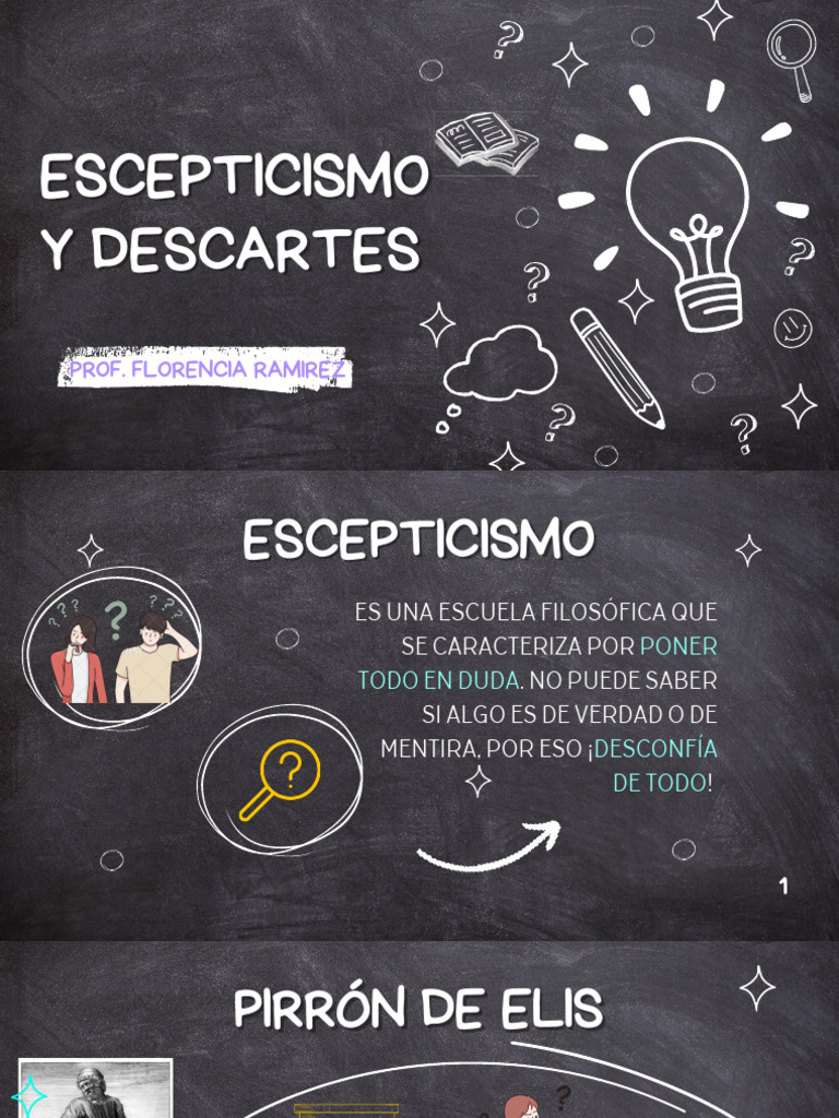 ApunteA. Escepticismo y Descartes | PDF | René Descartes | Escepticismo