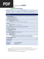 3.mini Nutritional Assessment MNA SF | PDF | Malnutrition | Body Mass Index