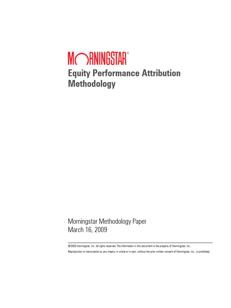 Equity Attribution Analysis Guide | PDF | Investment Management | Investing