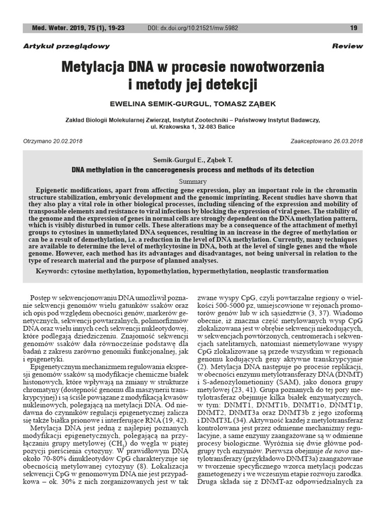 semik-gurgul-ząbek-2019-dna-methylation-in-the-cancerogenesis-process ...