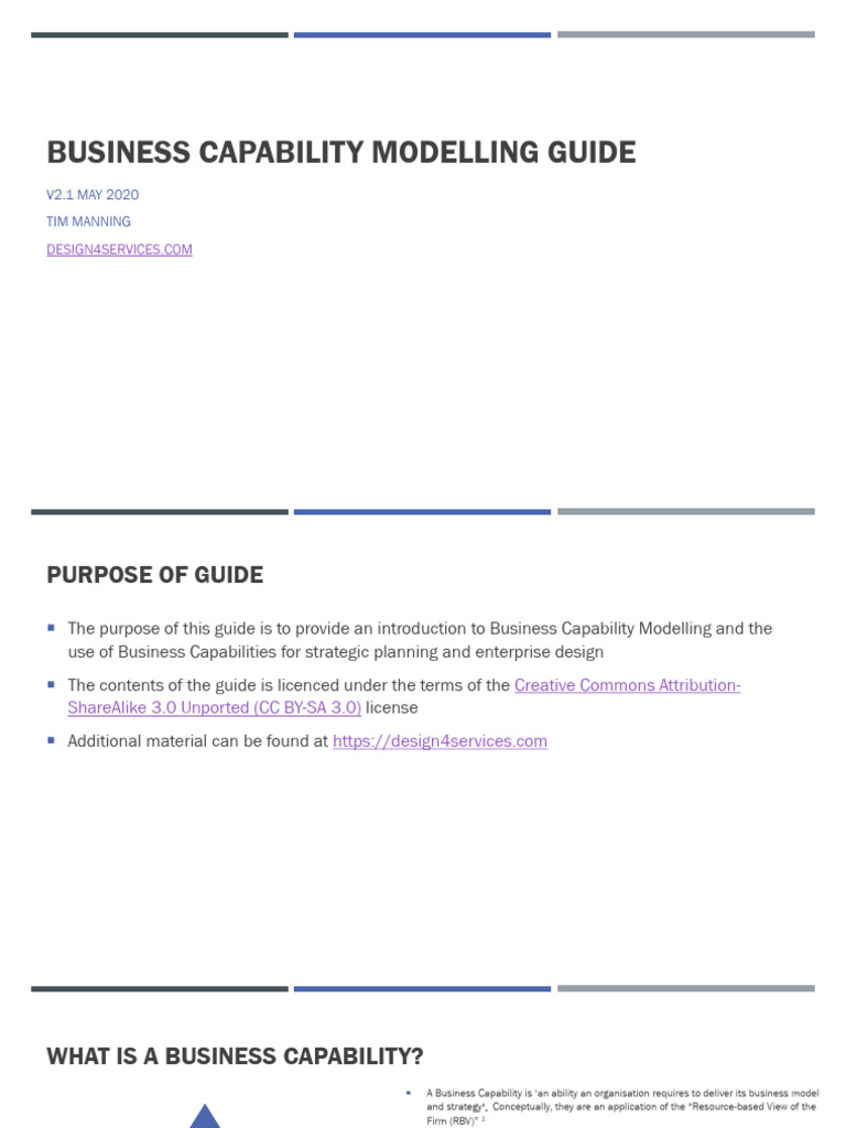 Business Capability Modelling Guide | PDF | Brand | Strategic Management