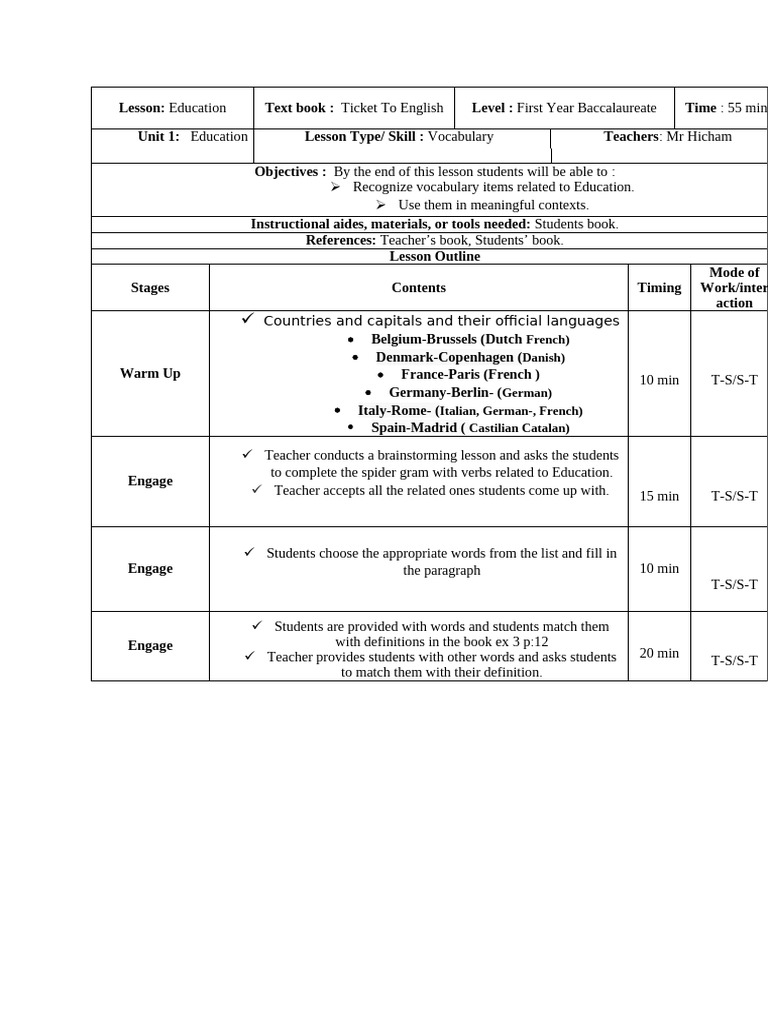 Vocabulary Pdf Vocabulary Languages