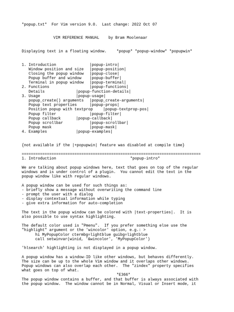 popup | PDF | Cursor (User Interface) | Computing